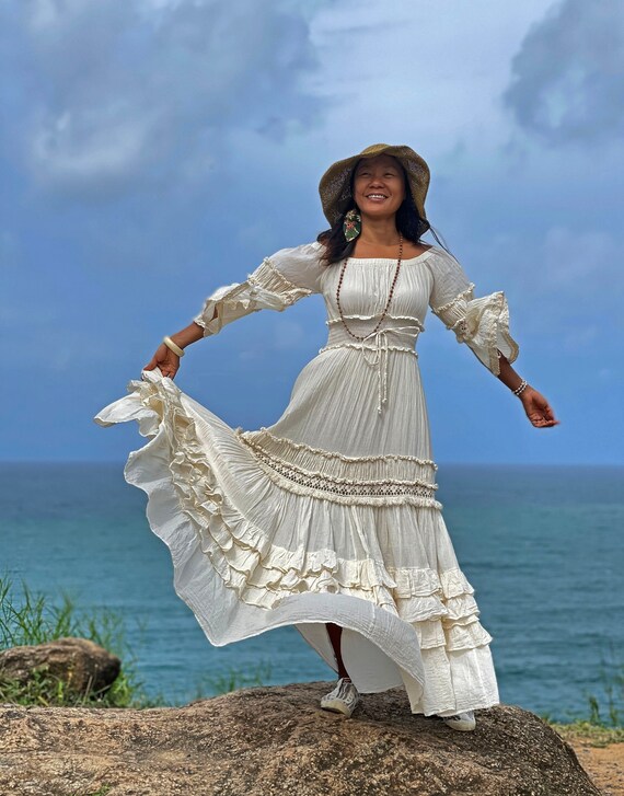 Photoshoot Dress Long Boho Dress Elopement Dress Boho - Etsy