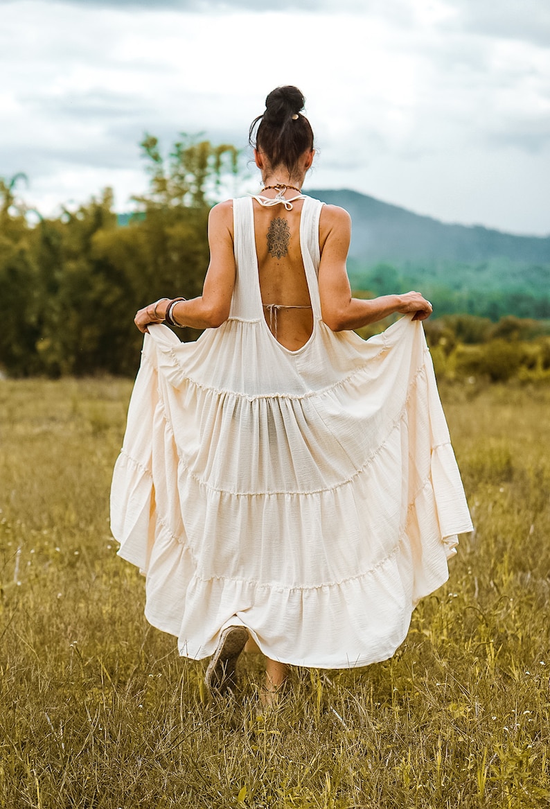 Backless Boho Dress Maxi Boho Dress Sexy Boho Dress Boho - Etsy