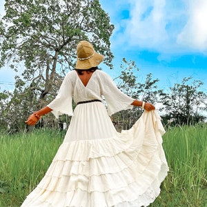 Boho Dress Boho Wedding Dress Bohemian Dress Photoshoot - Etsy