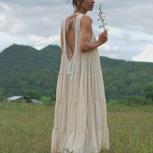 Backless Boho Dress Maxi Boho Dress Sexy Boho Dress Boho | Etsy