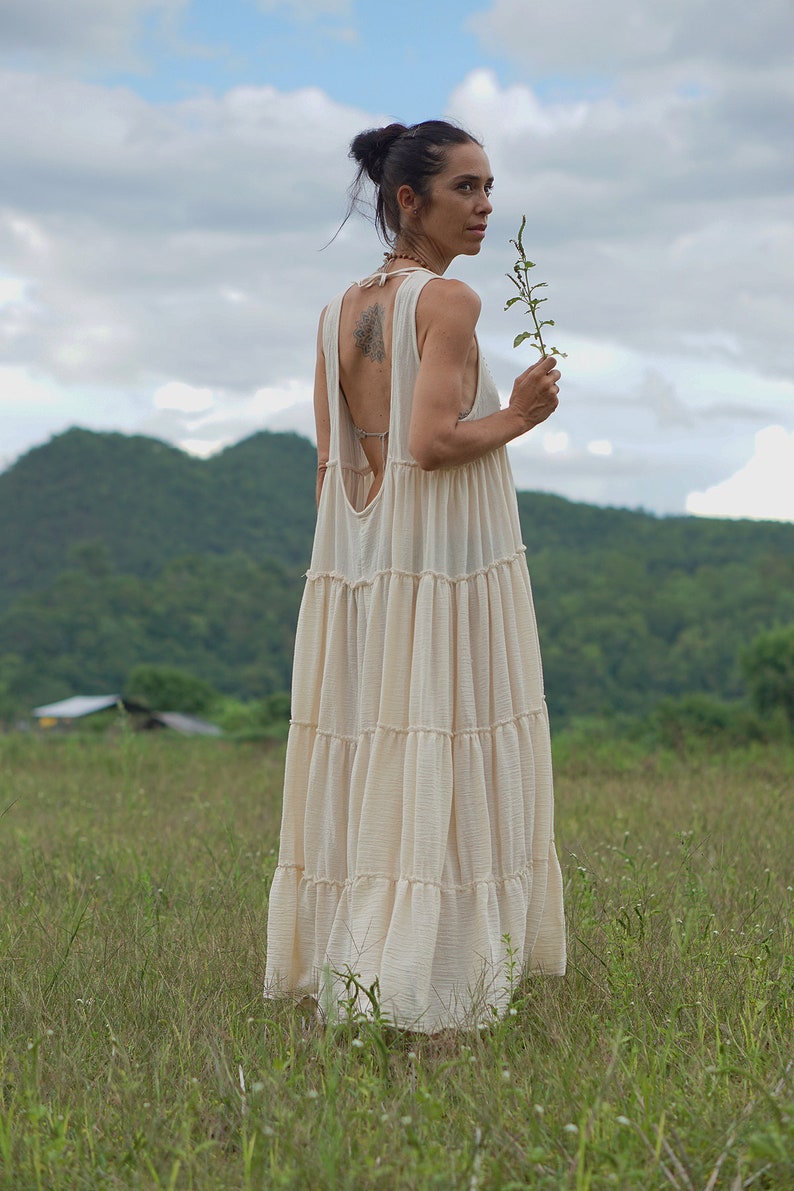Backless Boho Dress Maxi Boho Dress Sexy Boho Dress Boho - Etsy