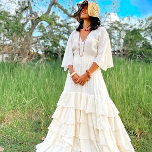 Boho Dress Boho Wedding Dress Bohemian Dress Photoshoot - Etsy