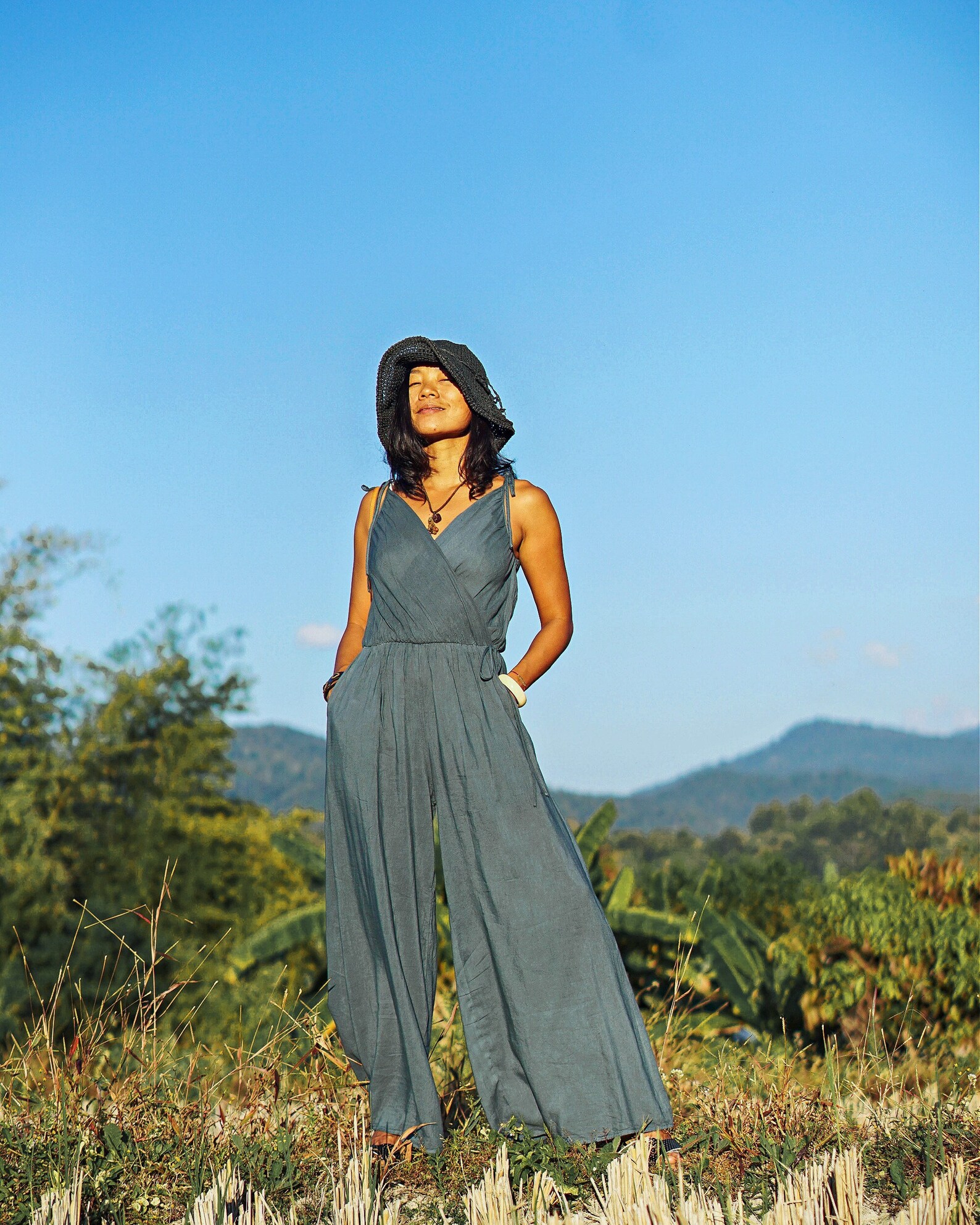 Overall mit Weitem Bein Boho-Overall Lockerer Overall - Etsy.de