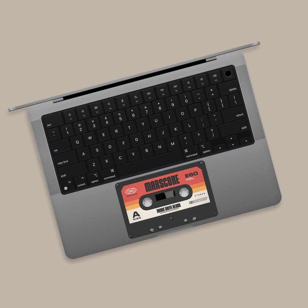 Vintage Cassette Tape MacBook Trackpad Skin | Retro Style Apple MacBook ...