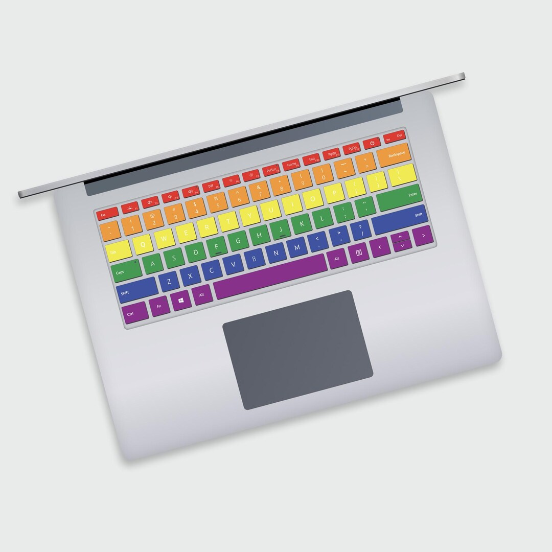 LGBTQ Rainbow Pride Surface Laptop Keyboard Stickers | Pride Flag ...
