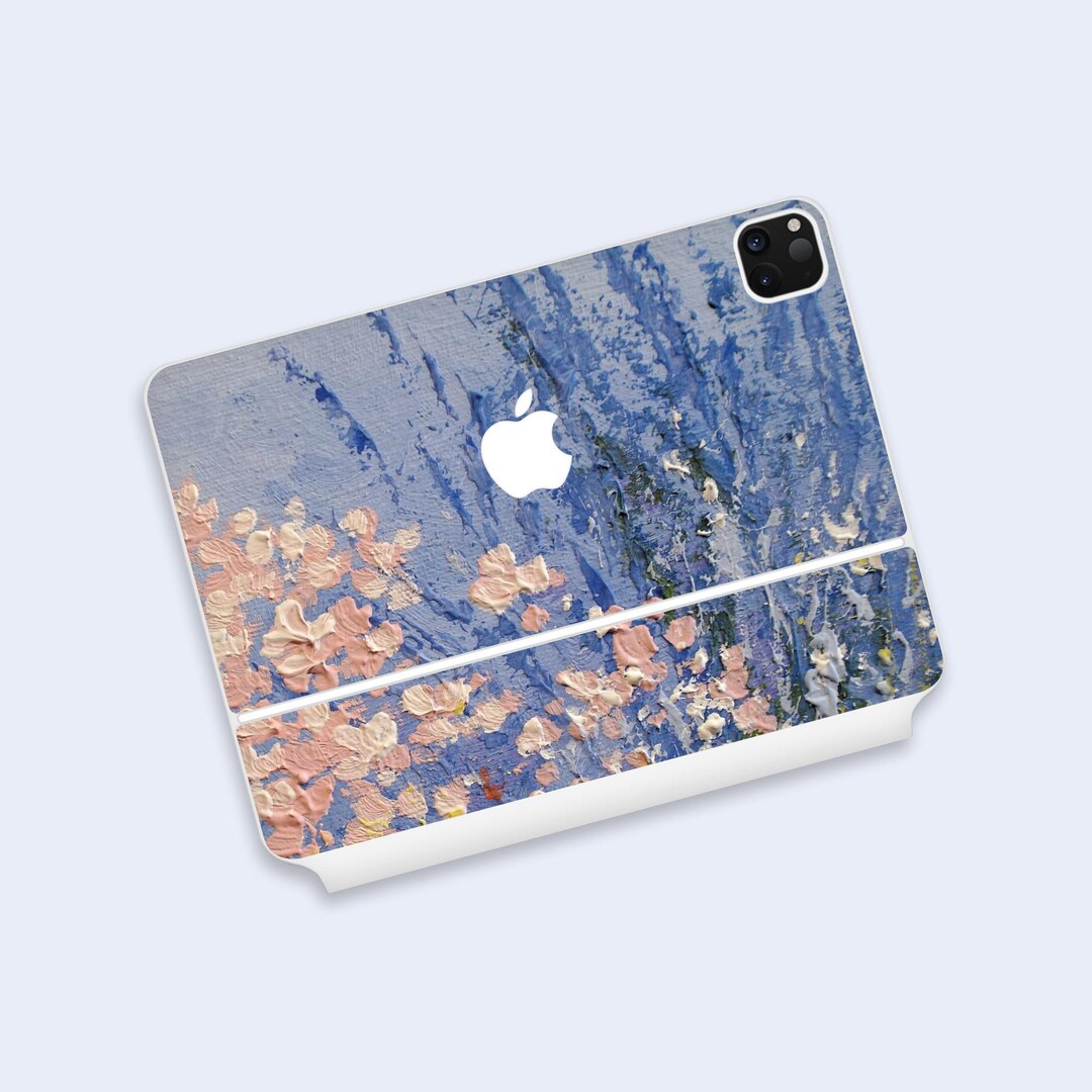 Impressionistic Flowers Magic Keyboard for iPad Skin | Flower Pattern ...