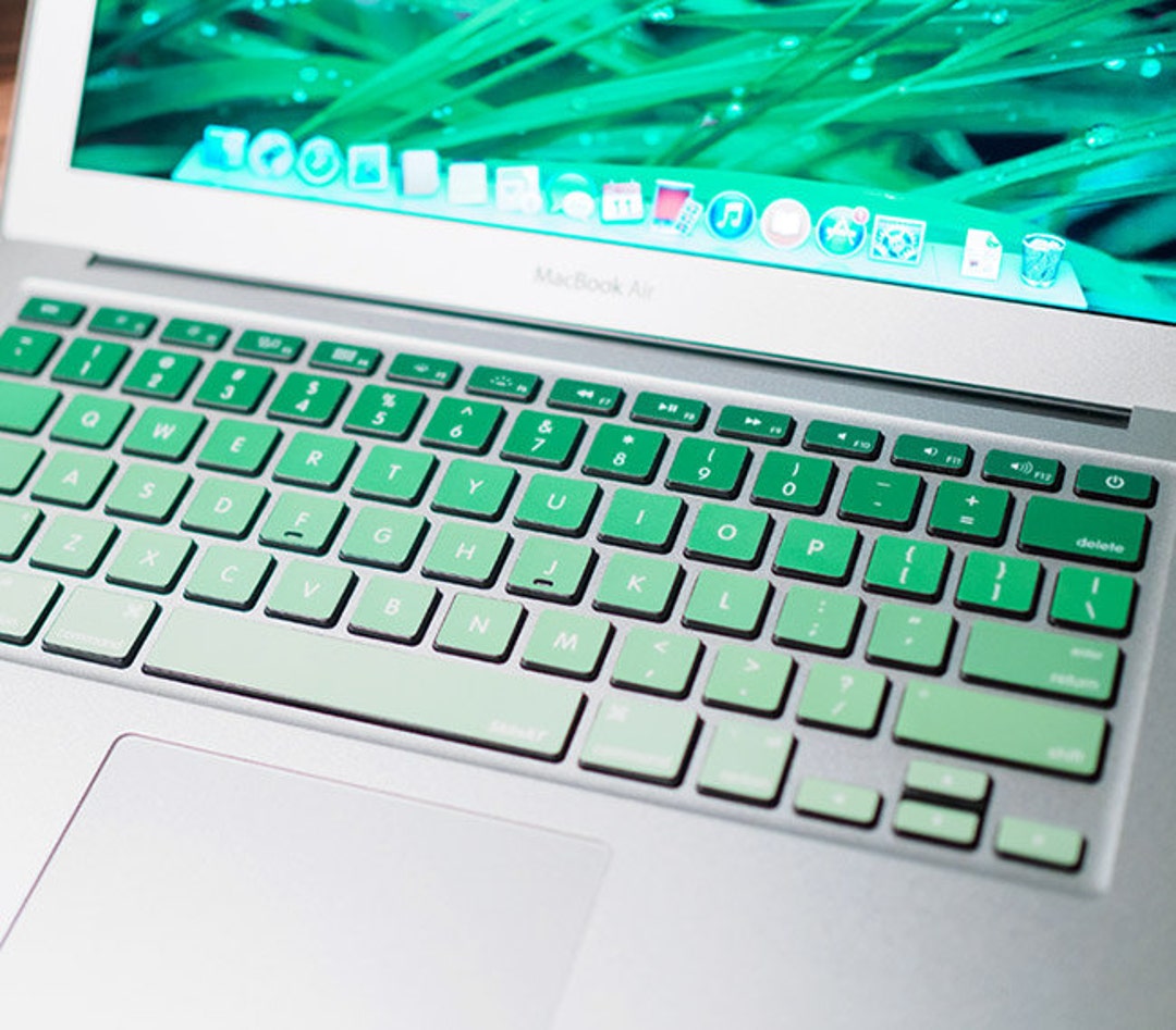 Green Keyboard Stickers Laptop Keyboard Cover MacBook Keyboard Decal ...