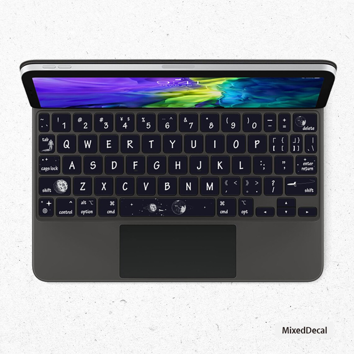 IPad Magic Keyboard Keys Skin iPad Pro 12.9 iPad Pro 11 Outer Space ...