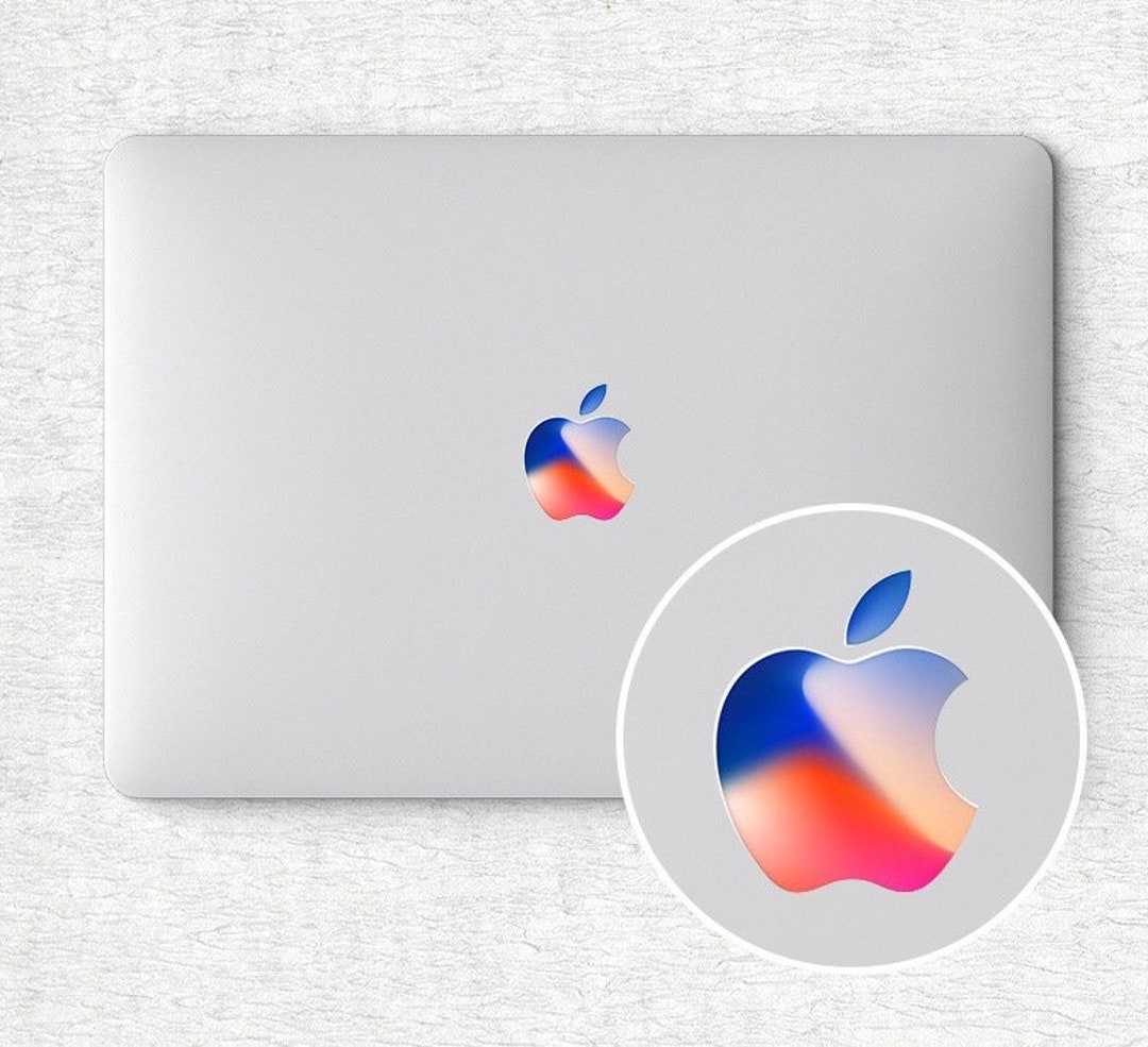 Retro Apple Logo Sticker MacBook Pro Decals MacBook Air MacBook Pro ...