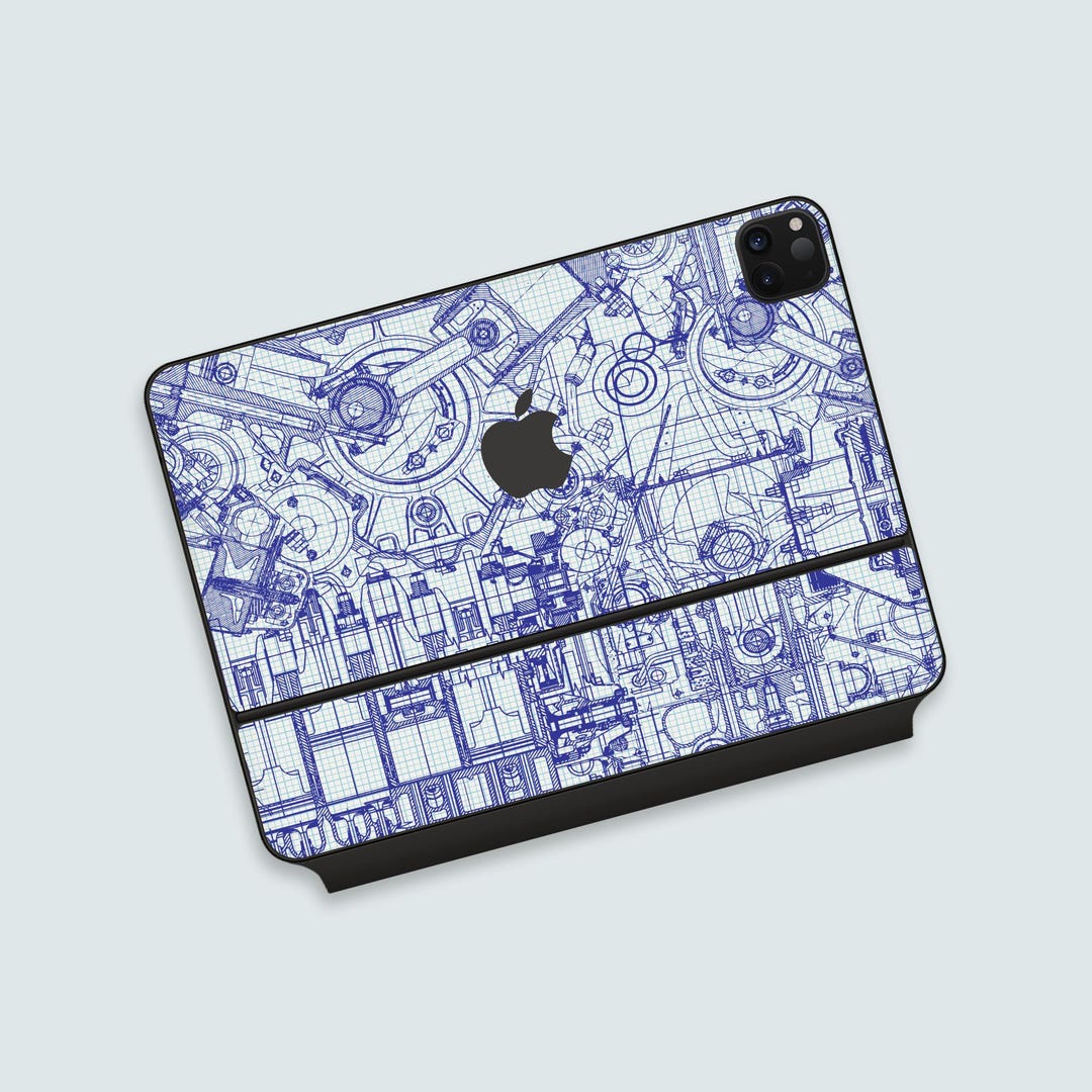 Engineering Blueprint iPad Pro Magic Keyboard Skin | Industrial Design ...