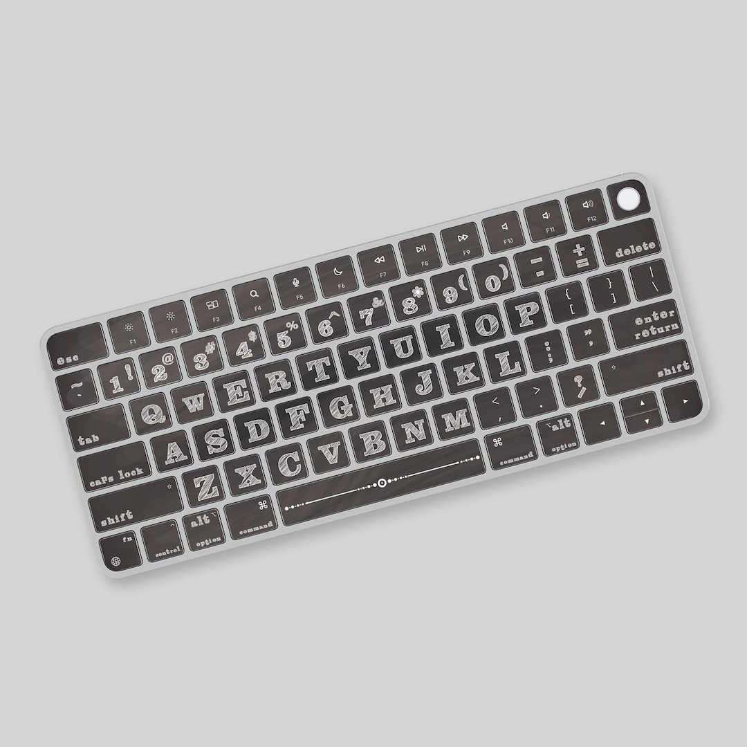 Chalkboard Keyboard Sticker for Magic Keyboard With Touch ID Model ...
