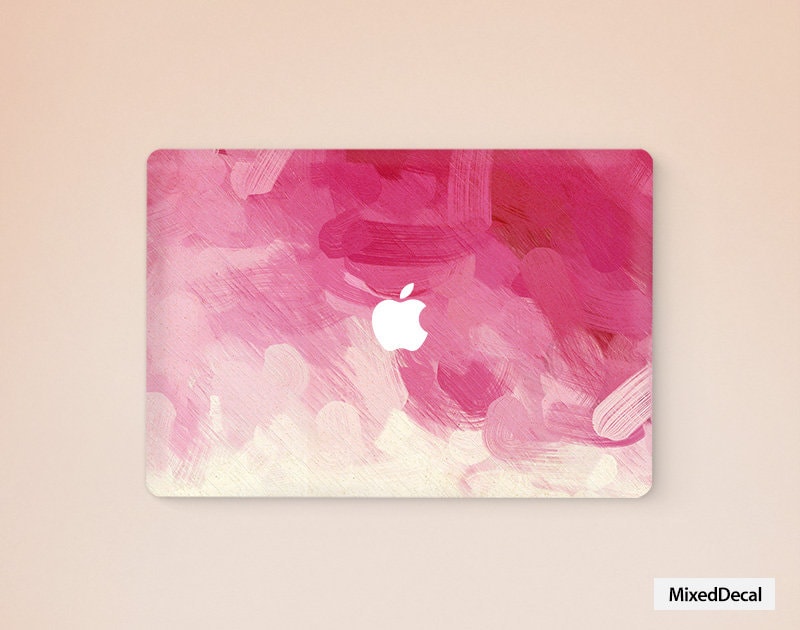 Watercolor Pink Laptop Decal Macbook Air Sticker Pro Skin | Etsy
