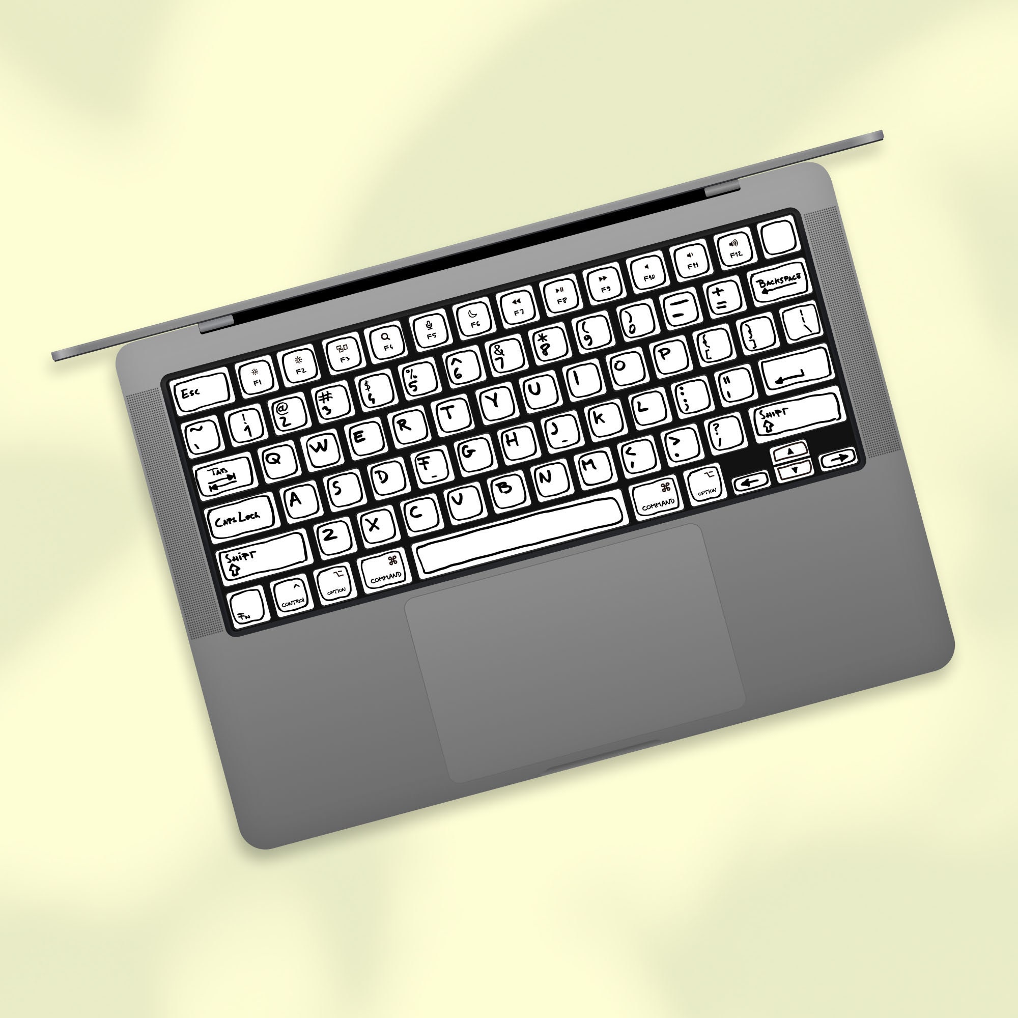 Kawaii Bold Lines Keyboard MacBook Keyboard Skin,macbook Pro Keyboard ...