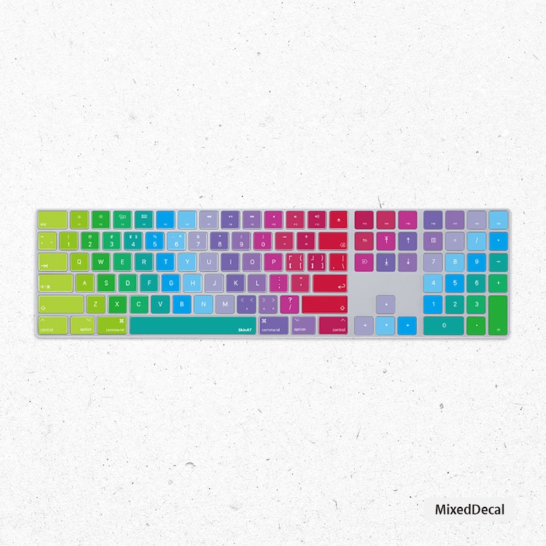 Magic Keyboard With Numeric Keypad Vinyl Stickers-wireless Keyboard ...