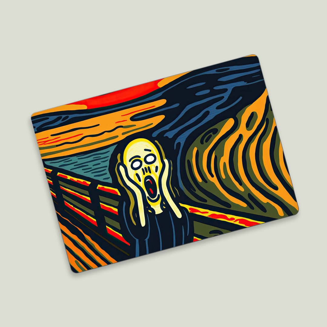 The Scream MacBook Decal, Sticker,hand-drawn Abstract Classic, Easy ...