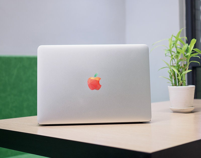 Rainbow Logo Macbook Sticker Cover Apple Logo /macbook Retro - Etsy