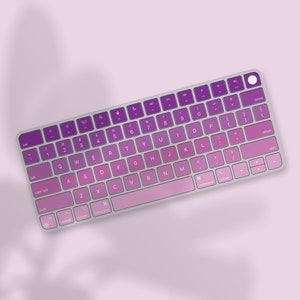 Violet Gradient Keyboard Sticker for Magic Keyboard With Touch ID Model ...