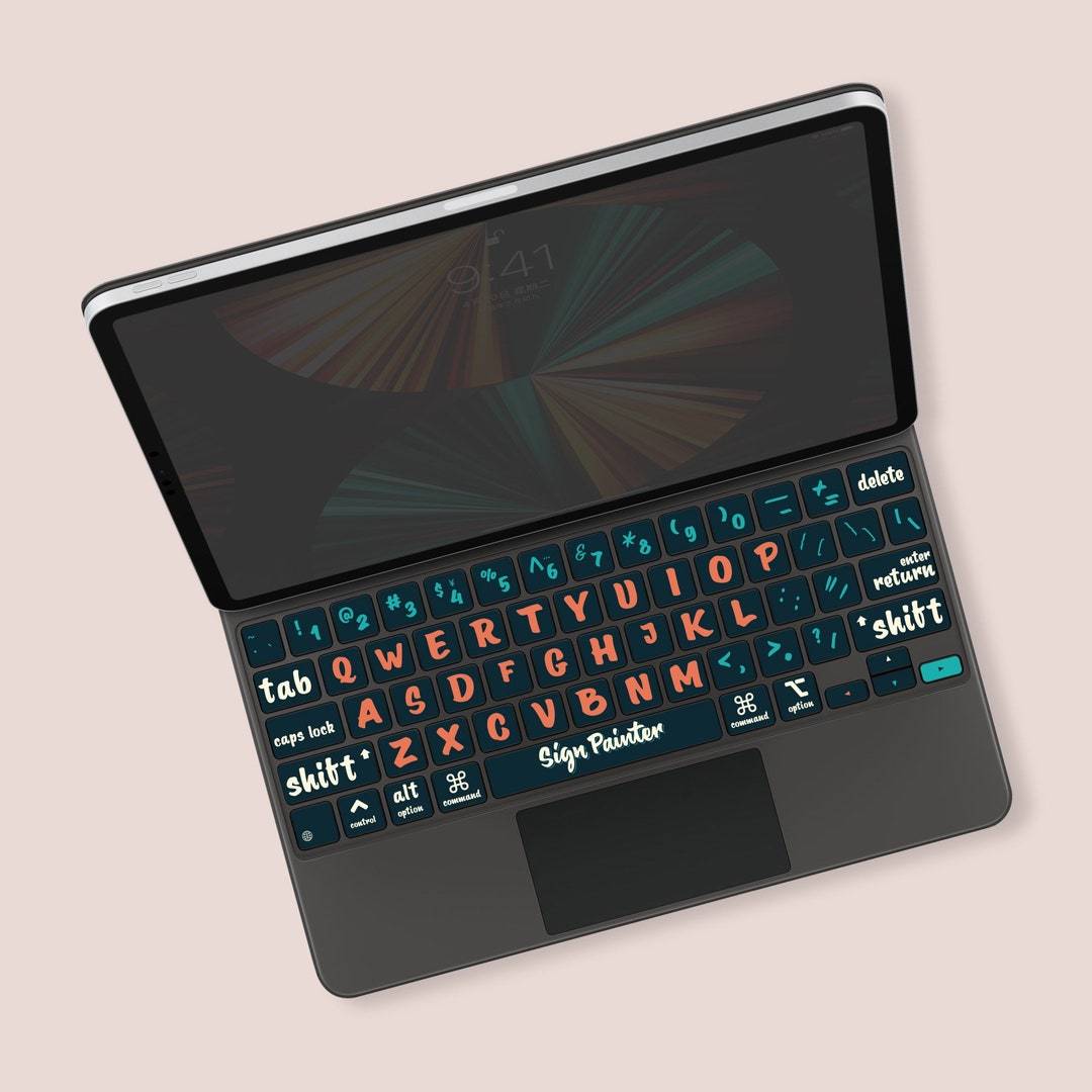Artistic Alphabets Key Sticker for Magic Keyboard for iPad | Vivid Key ...