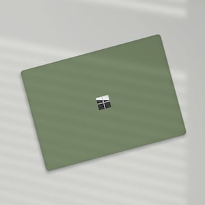 Olive Green Surface Laptop Skin | Minimalist Style Surface Laptop ...
