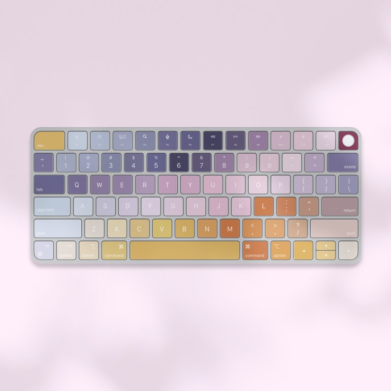 Mellow Tones Key's Stickers for Apple Magic Keyboard | Sunset Colors ...