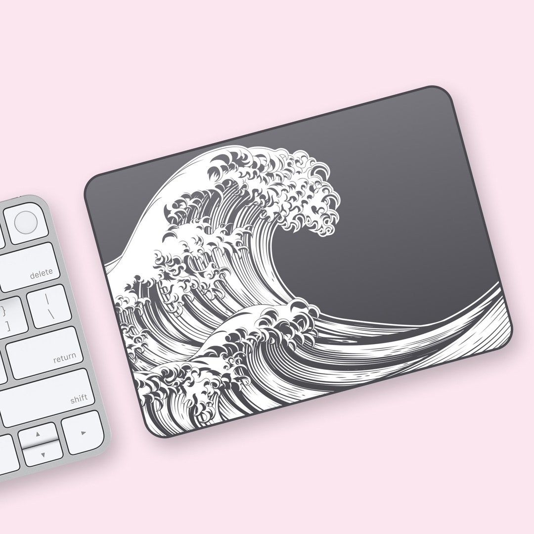 Japanese Wave Design Magic Trackpad Transparent Skin | Traditional ...