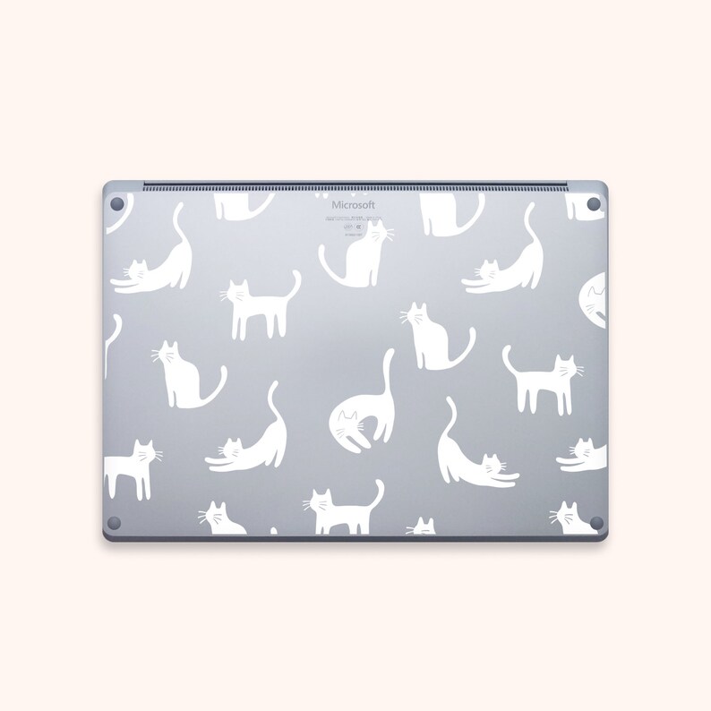 Cats Clear Microsoft Surface Book Sticker Surface Laptop Skin - Etsy
