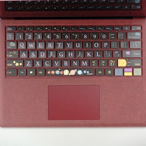 Cute Space Surface Book Individual Keys Stickers Surface Laptop Keys ...