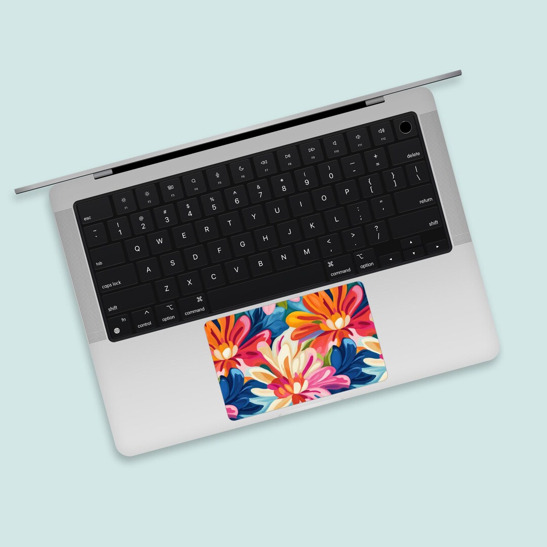Tropical Style MacBook Trackpad Skin | Summer Blooms MacBook Trackpad ...