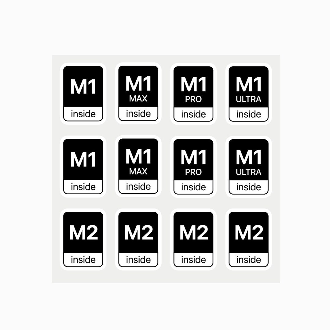 Apple Chips Sticker Pack Sticker Vinyl Sticker MacBook Chip Sticker ...