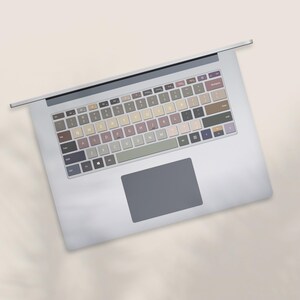 Morandi Color Palette Surface Laptop Keyboard Stickers | Vintage Pastel ...