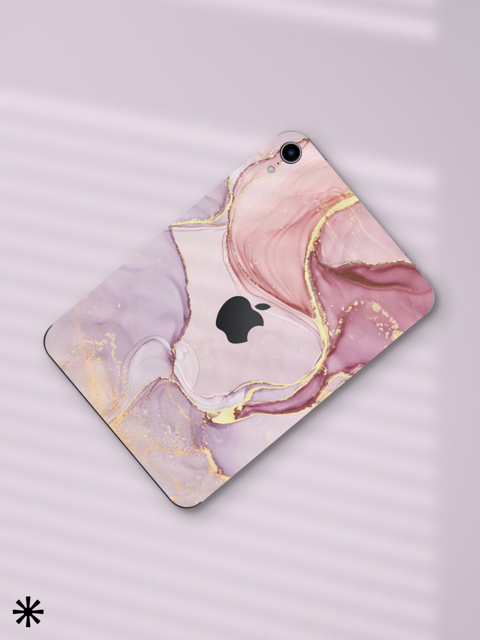New Ipad Pro 12.9 Back Sticker Ipad Mini Pink Marble Decal | Etsy