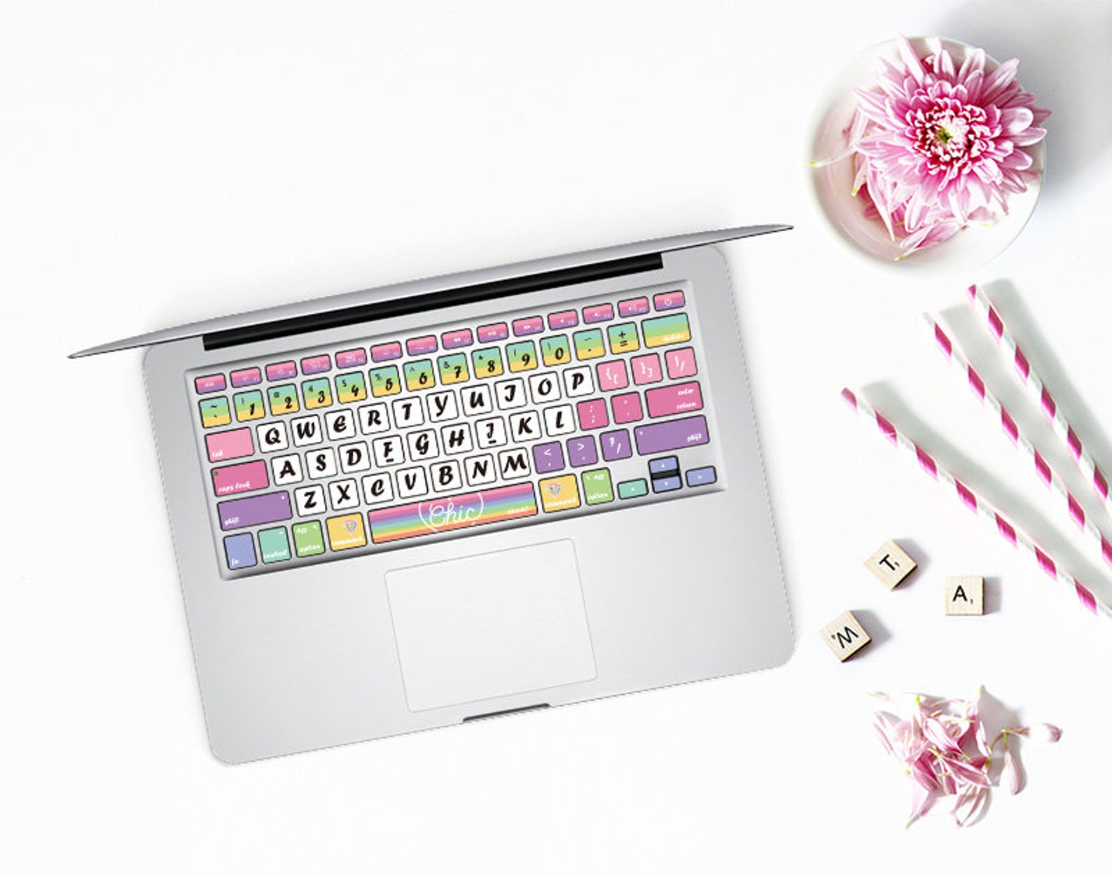 Rainbow Keyboard Stickers Laptop Keyboard Cover Vinyl Macbook - Etsy