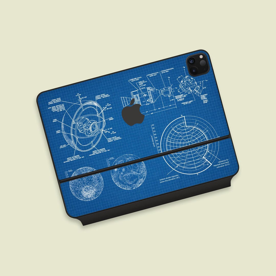 Technical Blueprint iPad Magic Keyboard Skin | Astronomical Design iPad ...