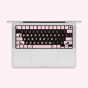 Black Cat Stickers Laptop Keyboard Cover Vinyl MacBook Keyboard Decal ...