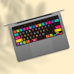 MacBook Keyboard Stickers Decal Vinyl Air Laptop Skin Monest for Mac ...