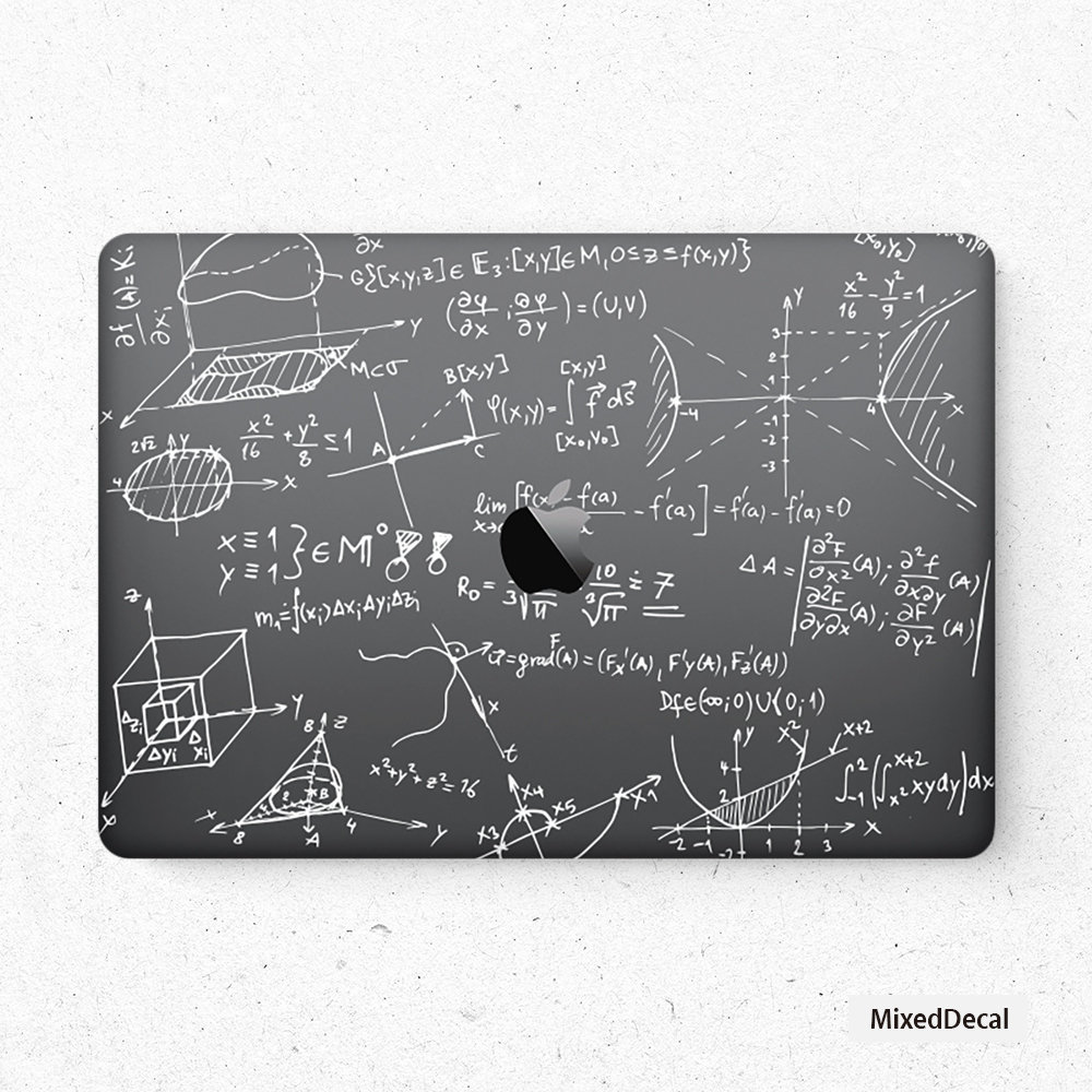 Math Laptop Skin Macbook Air 13 Kits Skin Transparent Macbook | Etsy