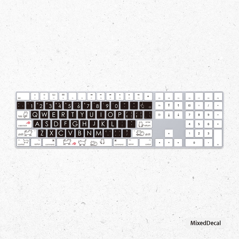 Magic Keyboard With Numeric Keypad Vinyl Stickers-wireless - Etsy