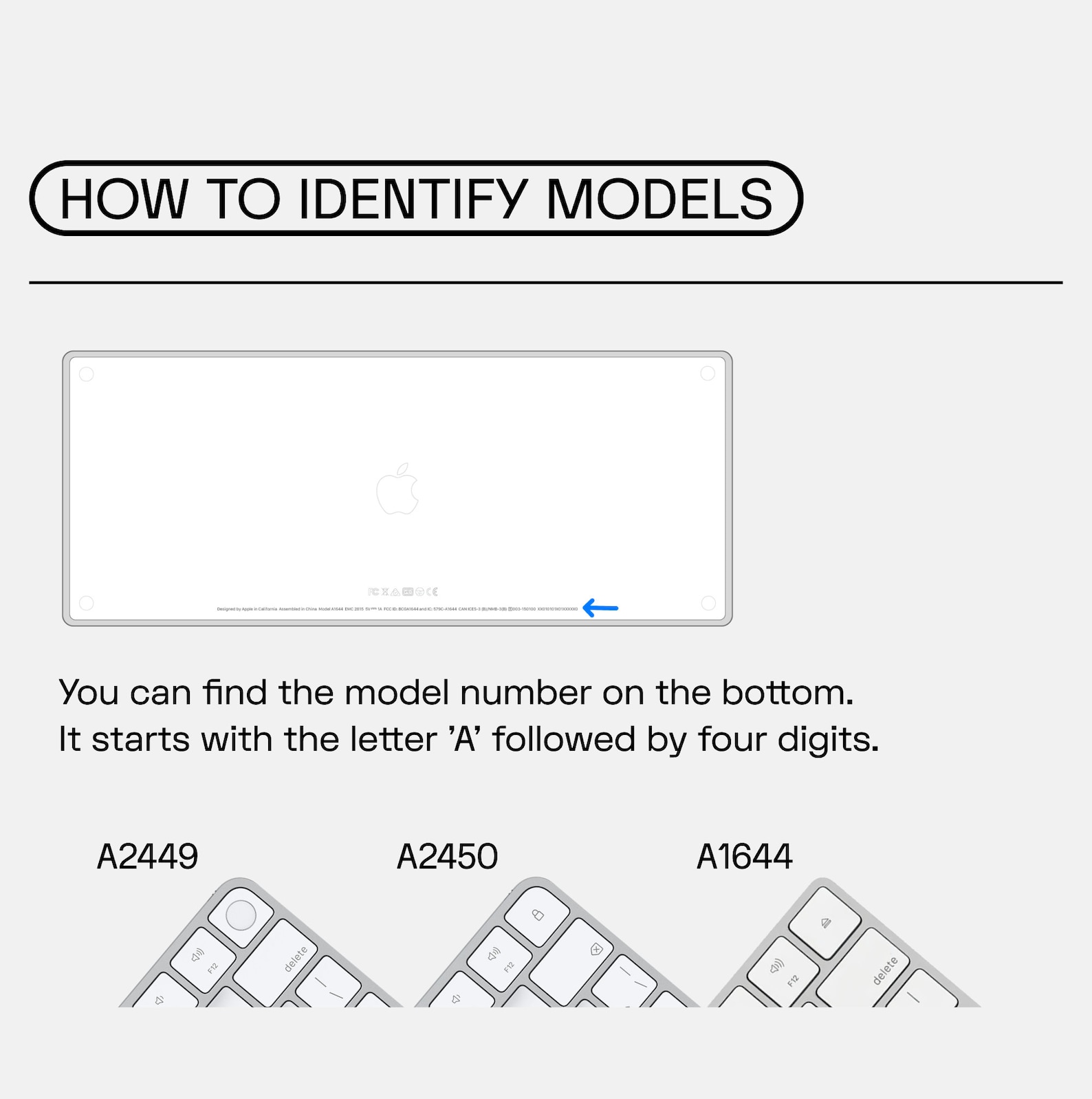 Magic Keyboard With Touch ID Model A2449 Vinyl Stickers-wireless ...