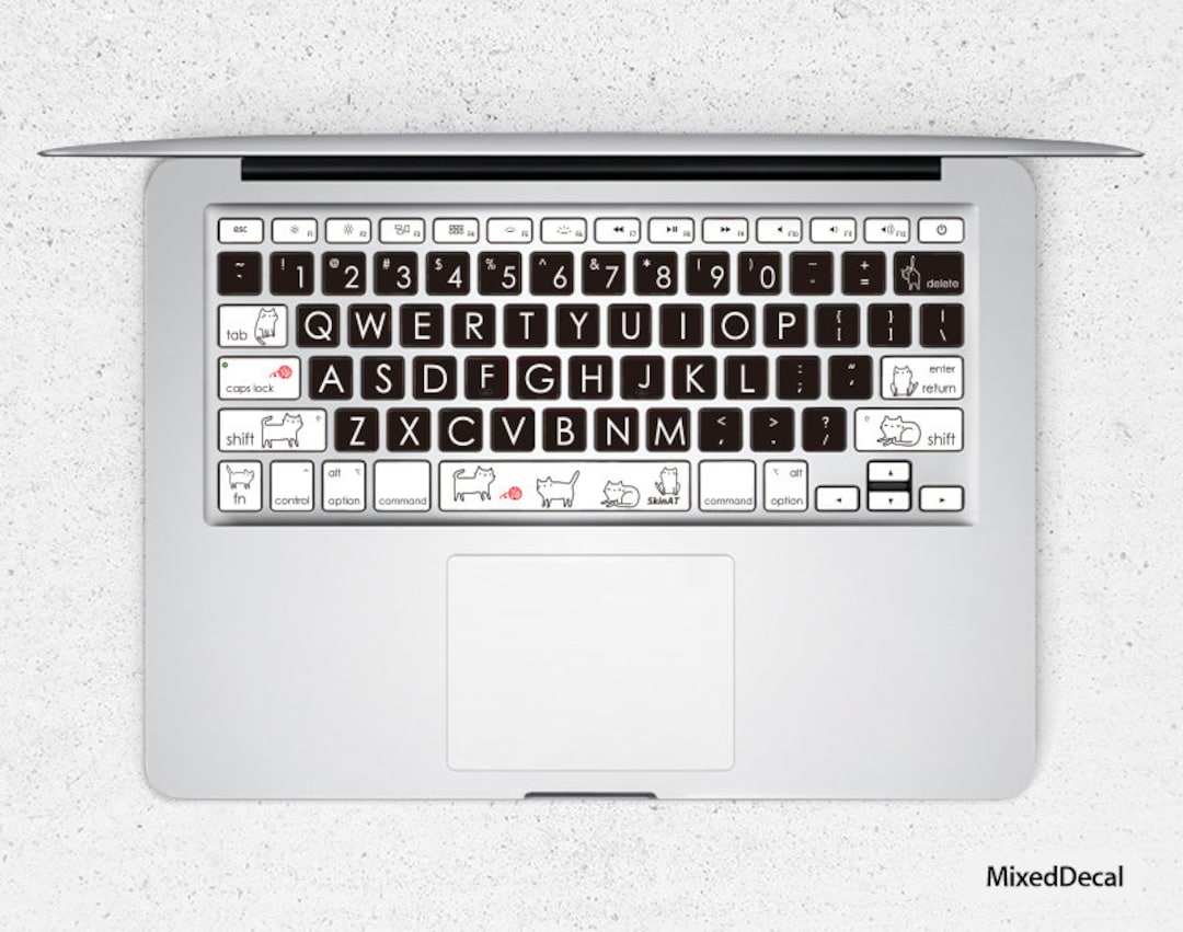 Curious Kittens MacBook Keyboard Decal | Whimsical Cats MacBook Air ...
