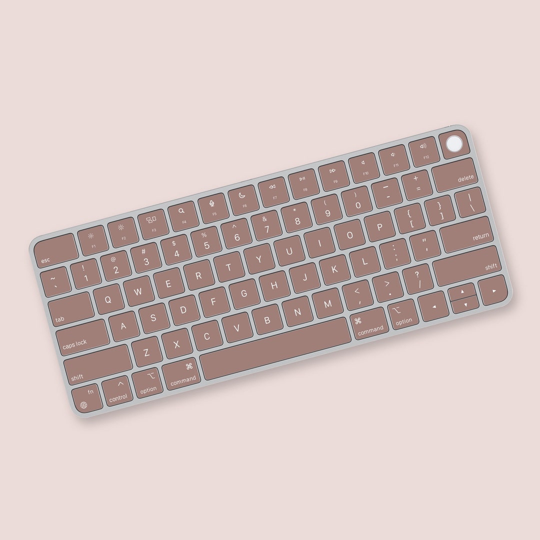 Light Brownish-red Scheme Keyboard Sticker for Magic Keyboard With ...