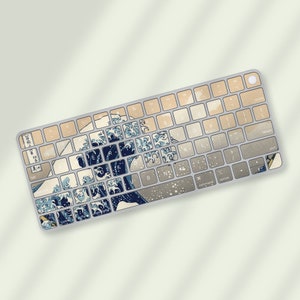 The Great Wave, Keyboard Sticker for Magic Keyboard With Touch ID Model ...