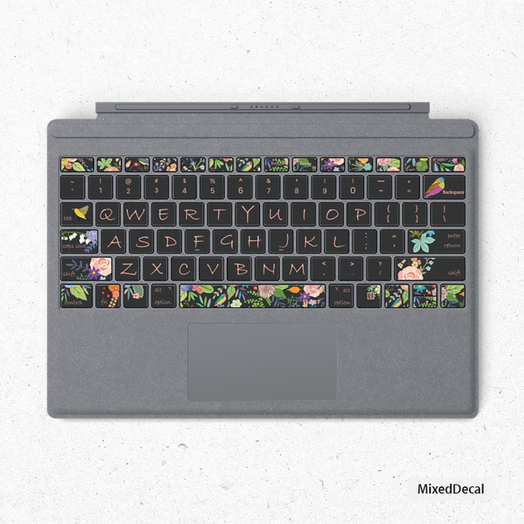 Surface Pro 7 Skin Surfacebook 2 Keyboard Stickers Individual Keys ...