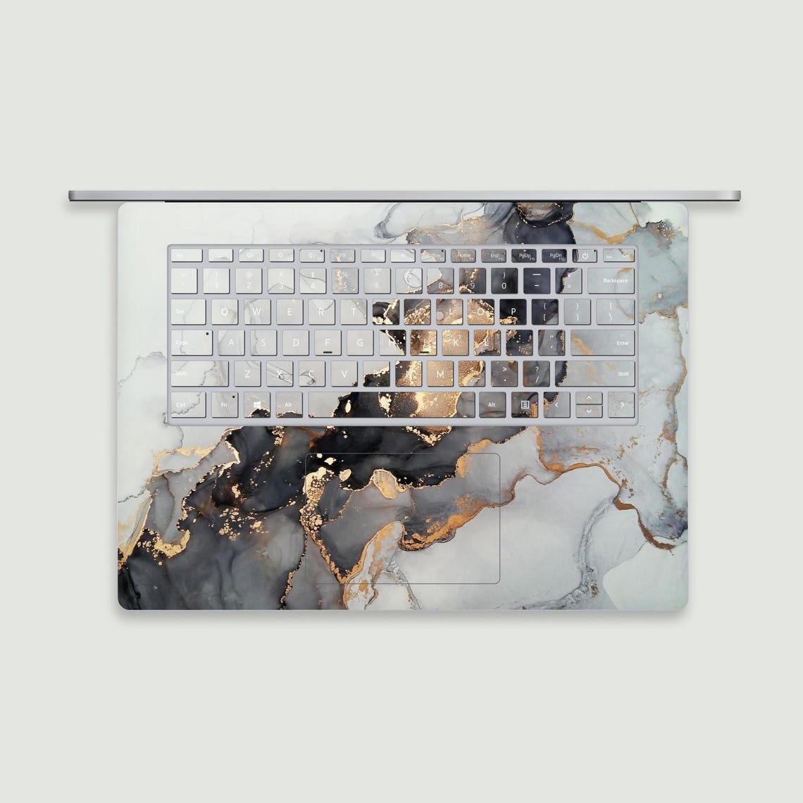 Laptop Stickers Microsoft Surface Book 3 Skin Gold Marble Stickers ...