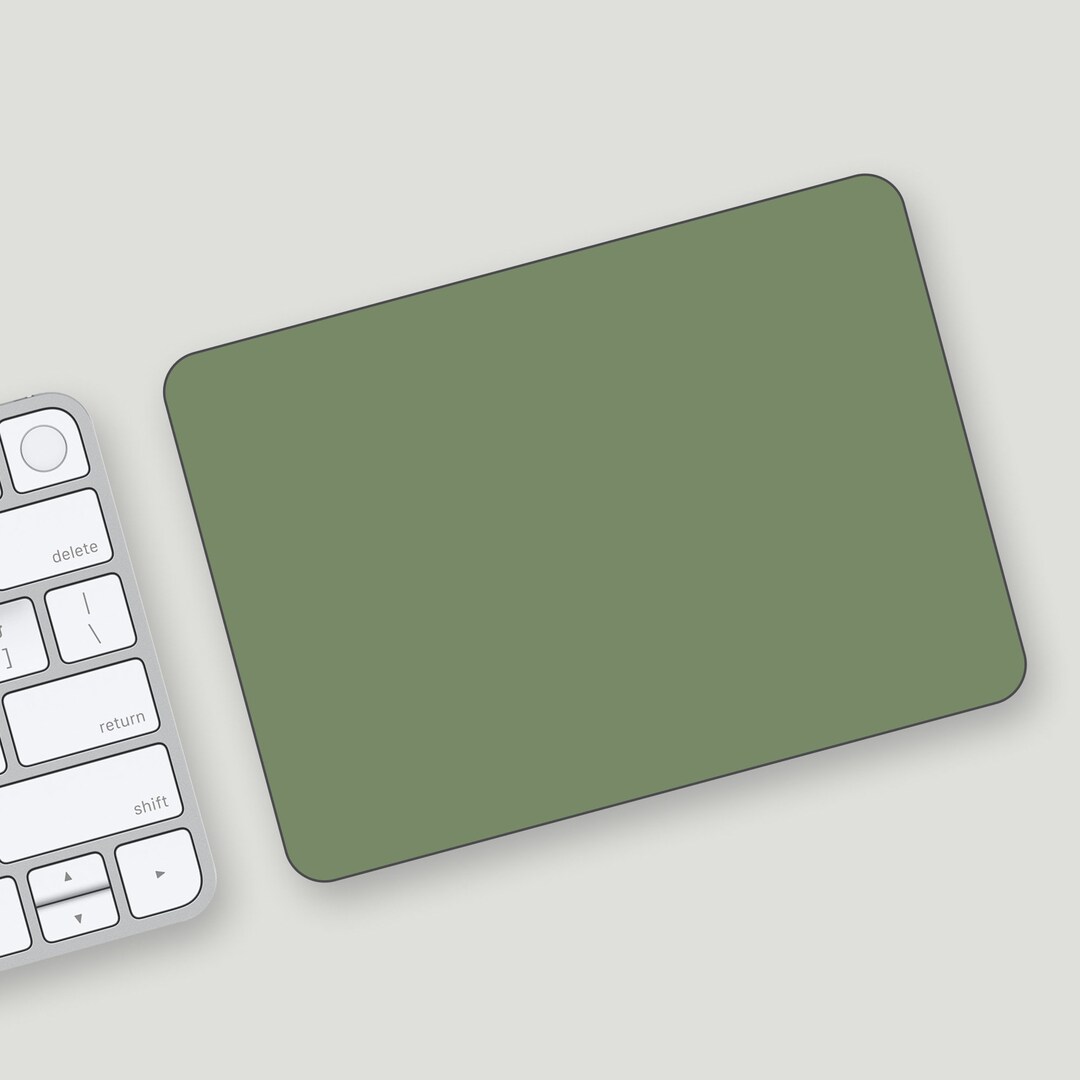Elegant Solid Color Magic Trackpad Skin | Deep Green Hue | Minimalist ...
