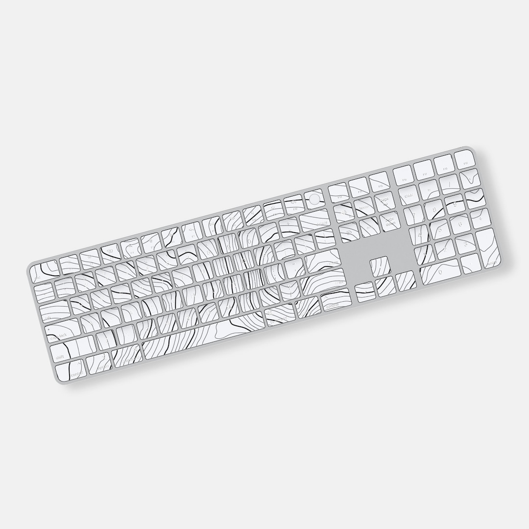 Geographic Topography-inspired Keyboard Skin for Magic Keyboard ...