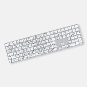 Geographic Topography-inspired Keyboard Skin for Magic Keyboard ...