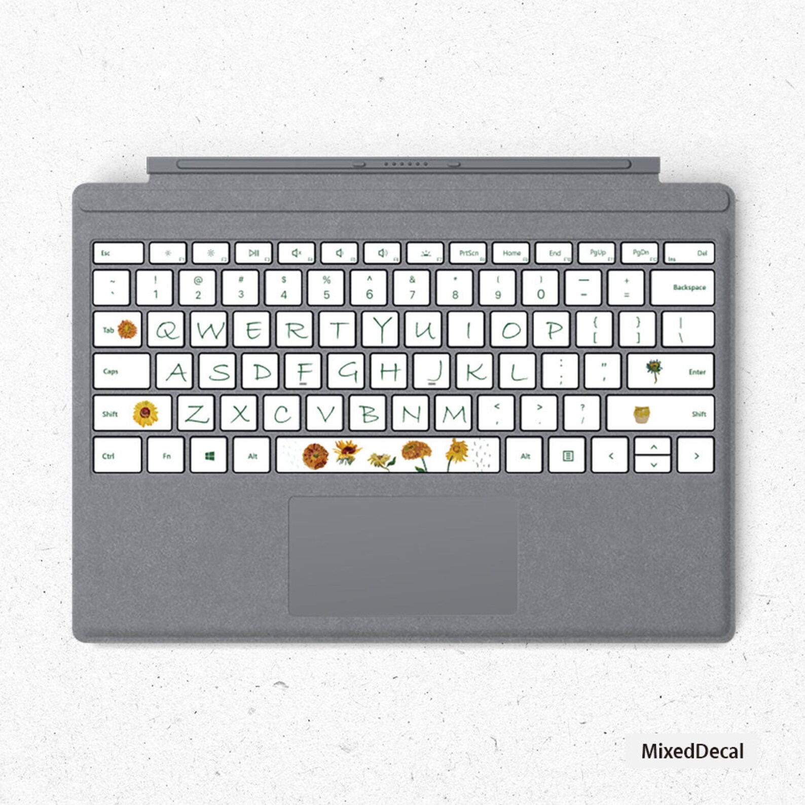 Sunflowers Surface Pro Keyboard Keys Skin Surface Book - Etsy