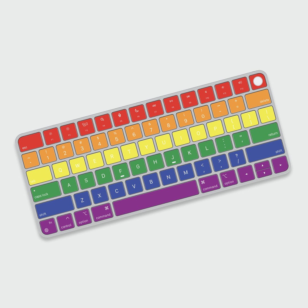 Rainbow Pride Magic Keyboard Key Stickers | LGBTQ Pride Flag Magic ...