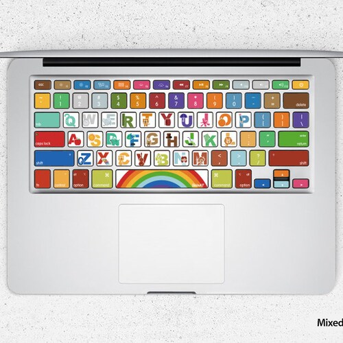 Rainbow Keyboard Stickers Laptop Keyboard Decal Macbook Air - Etsy