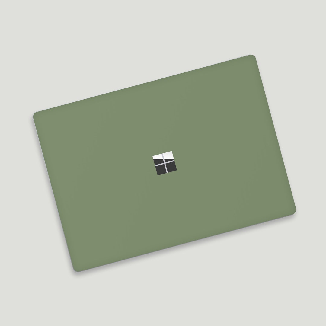 Olive Green Surface Laptop Skin | Minimalist Style Surface Laptop ...